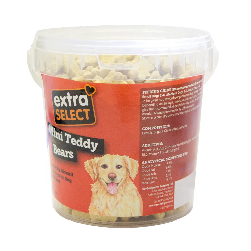 Extra Select Mini Teddy Bears Biscuits Natural – Ormskirk Pets