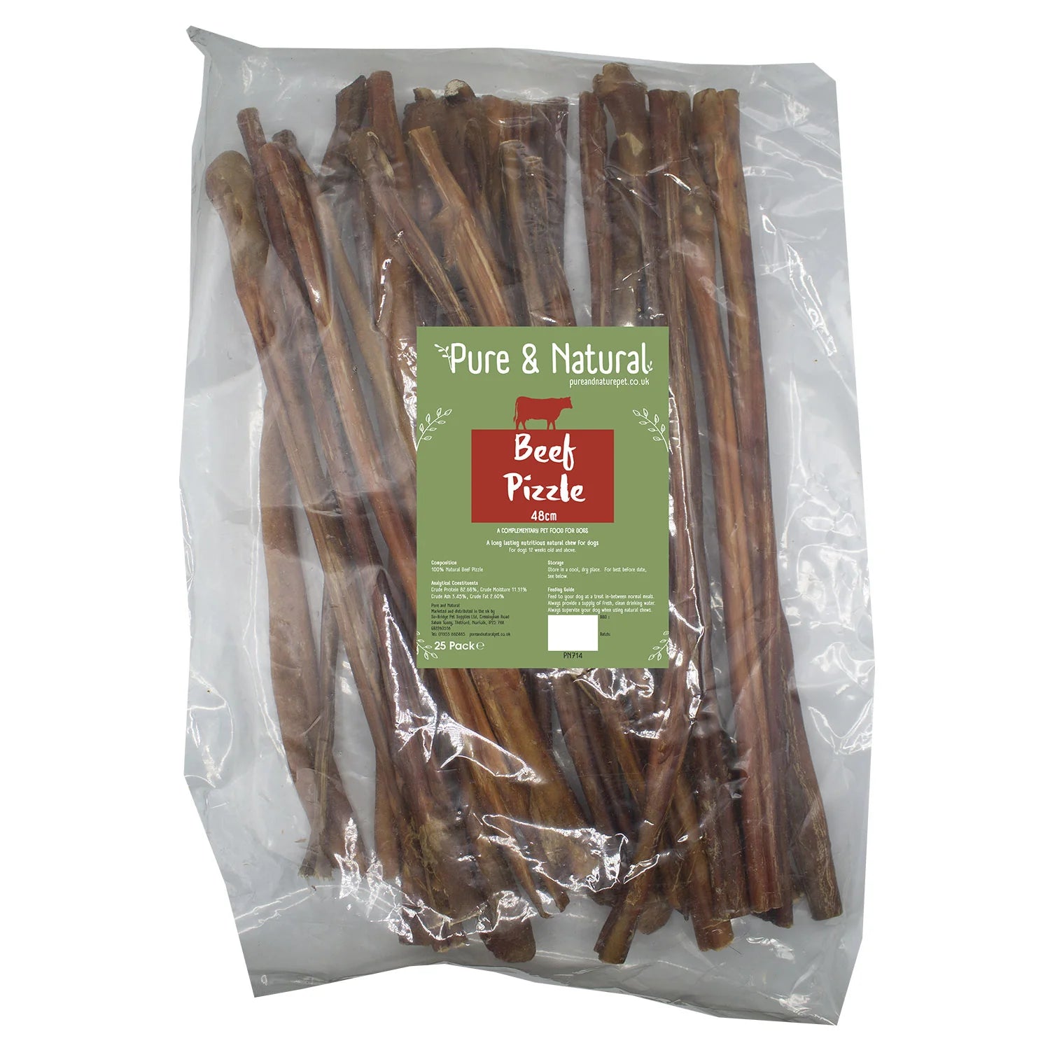 Pure & Natural 48cm Bulls Pizzles 25 Pieces – Ormskirk Pets
