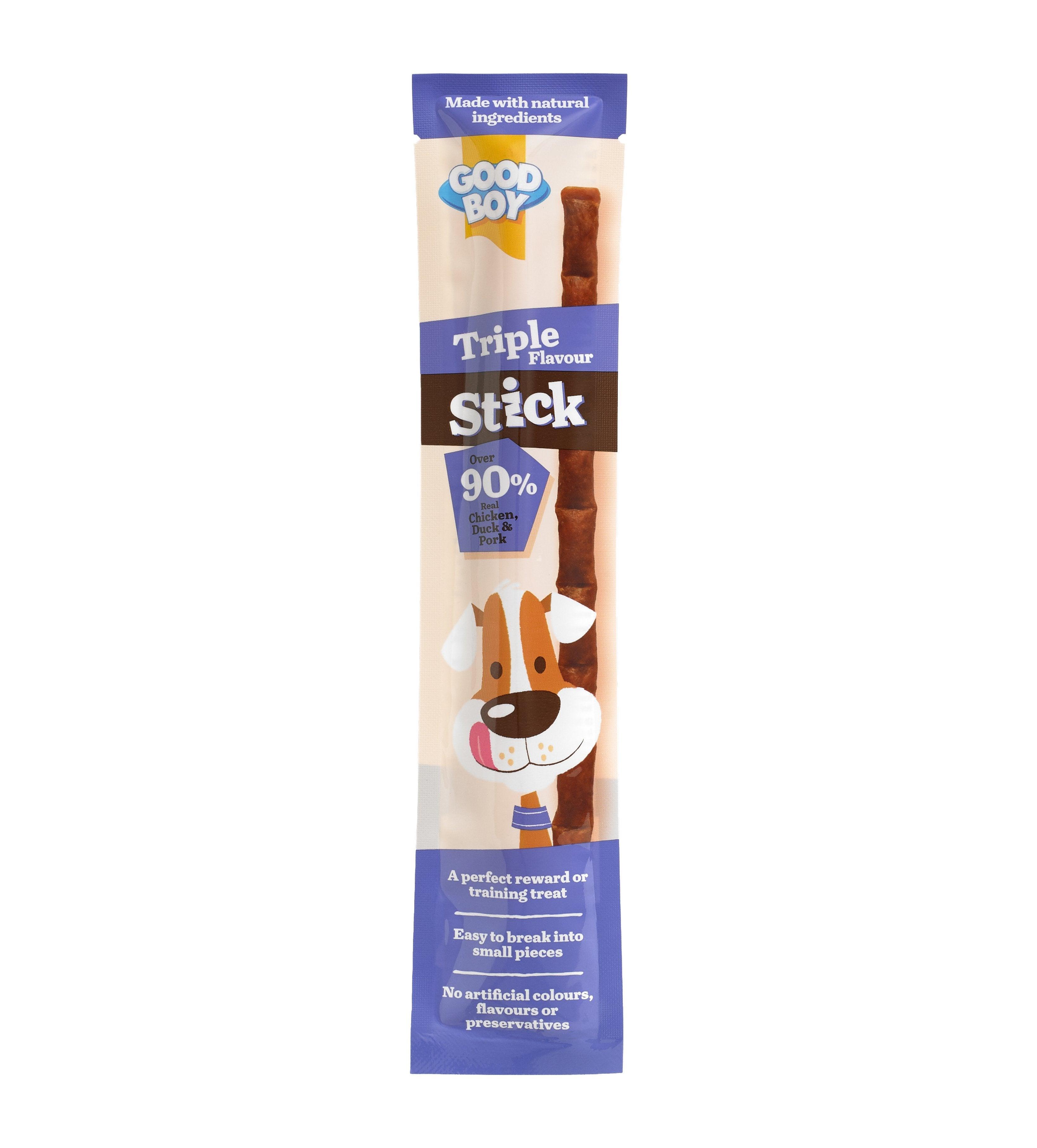 Good Boy Triple Flavour (Chicken, Duck and Pork) Stick 15g – Ormskirk Pets