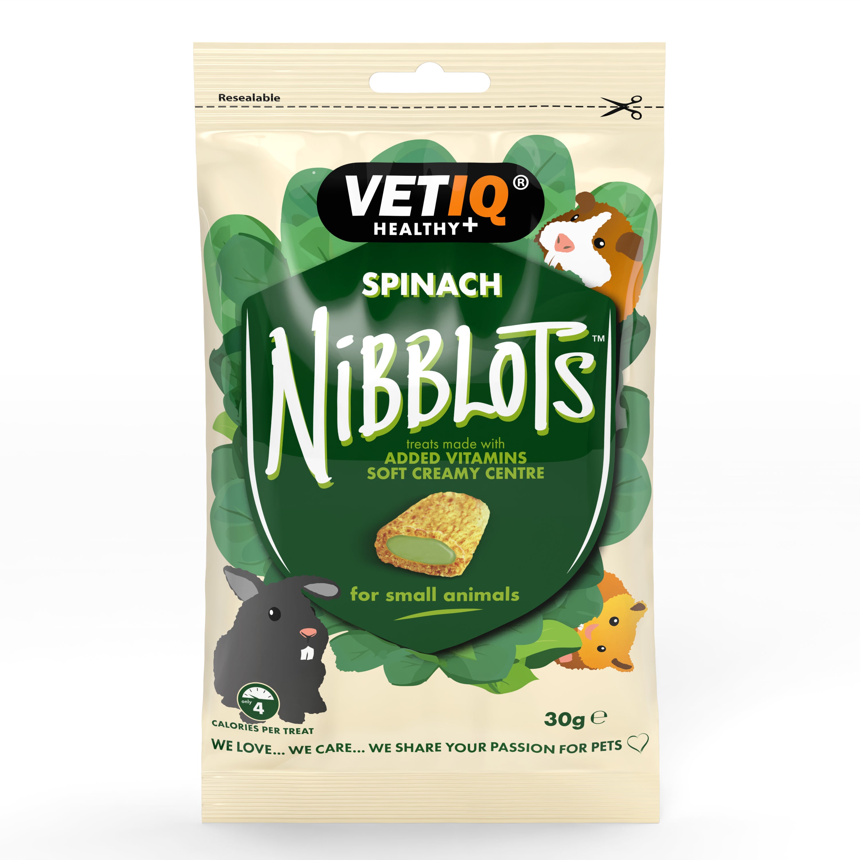Vetiq Nibblots Spinach 30G – Ormskirk Pets