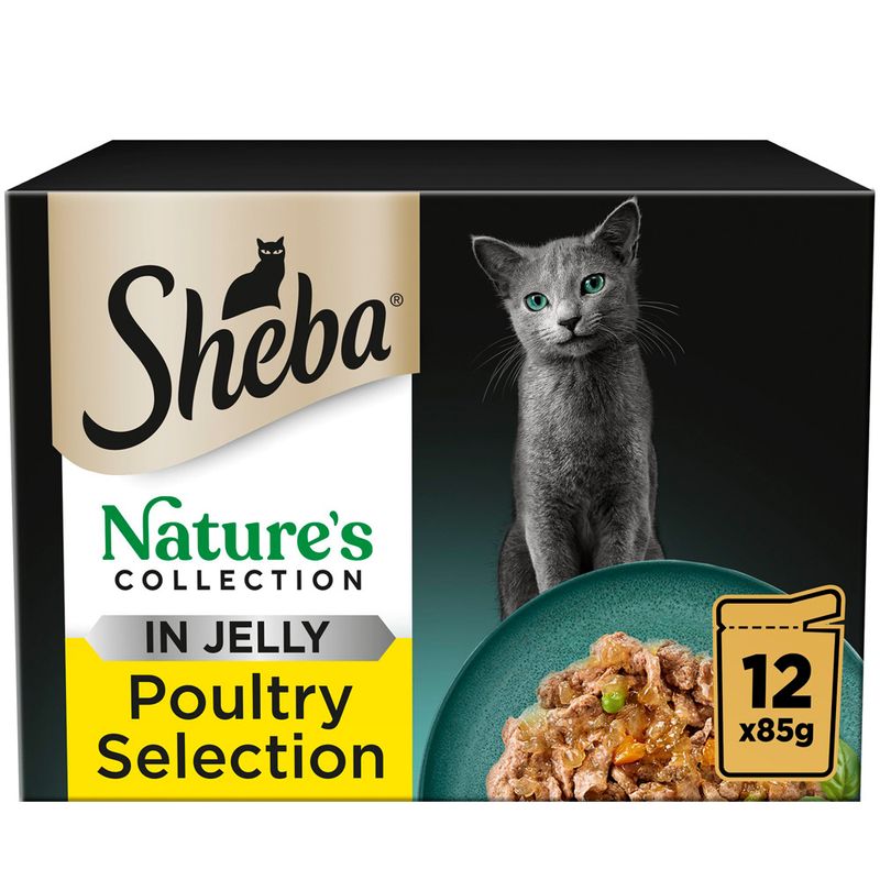 Sheba Pouches Natures Collection Poultry Selection In Jelly, 12 X 85G ...
