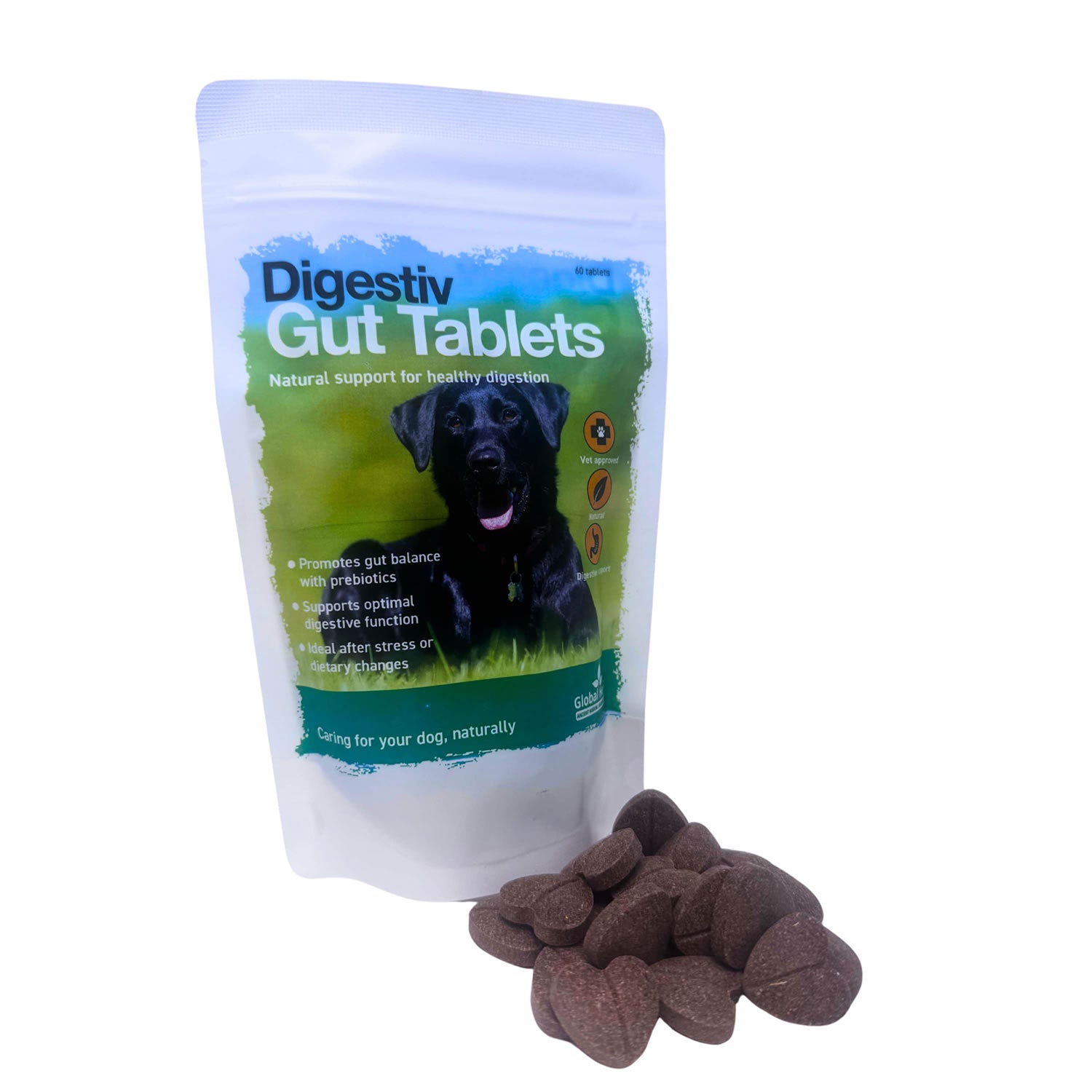 GLOBAL HERBS CANINE DIGESTIVE GUT TABLETS - 60 TABLETS – Ormskirk Pets