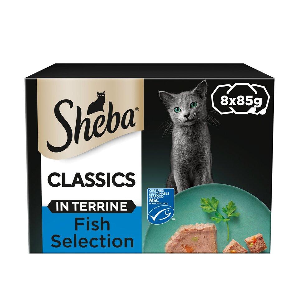 SHEBA CLASSICS FISH SELECTION IN TERRINE 8 x 85g – Ormskirk Pets
