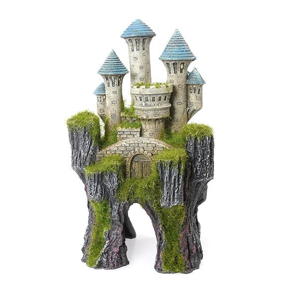 Rosewood Moss Covered Mythical Castle Ornament – Ormskirk Pets
