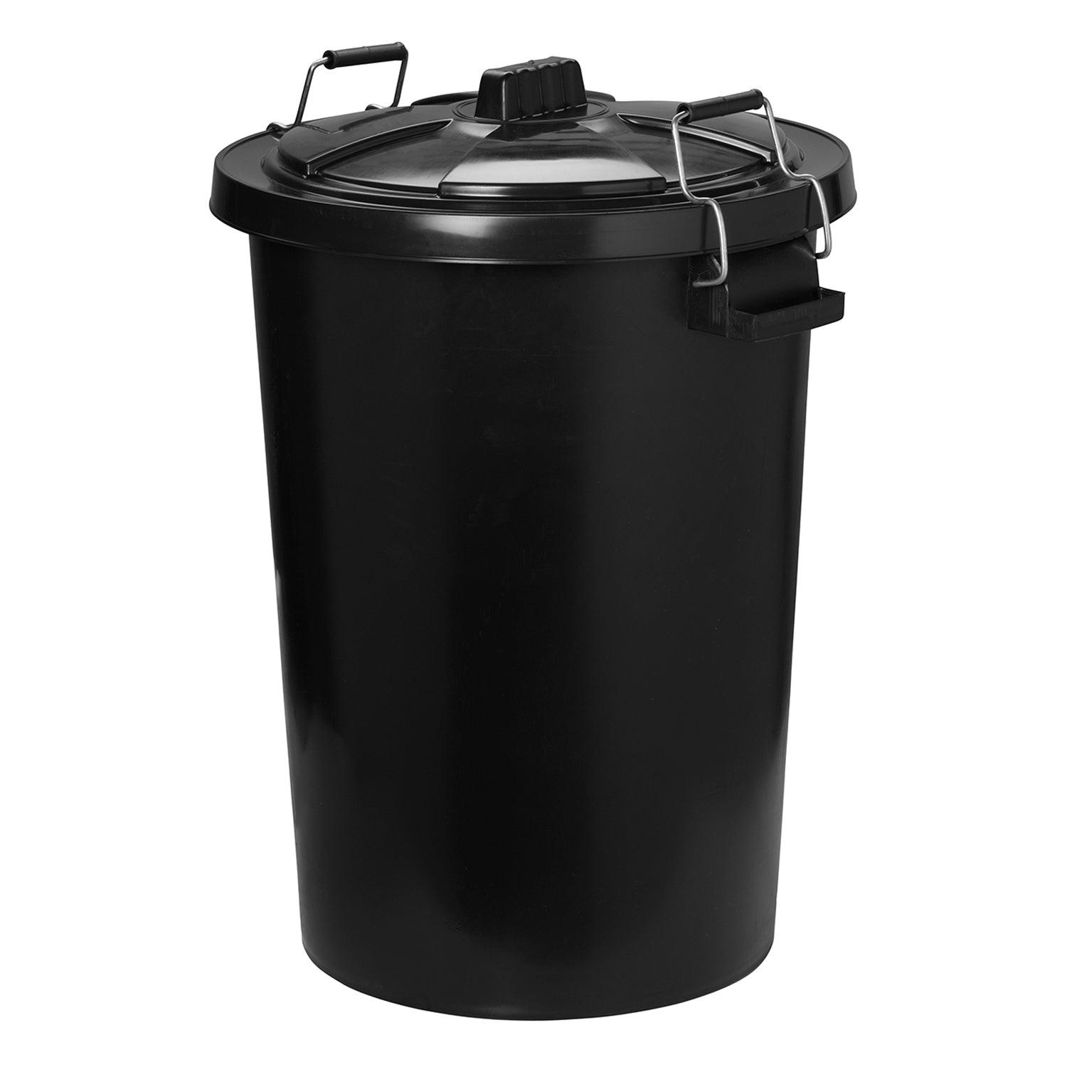 Prostable Dustbin C/W Locking Lid Black X 85ltr – Ormskirk Pets